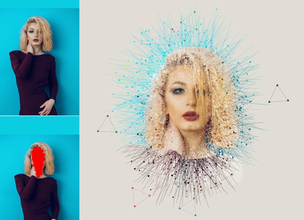 Geometric Effect Photoshop Action – MasterBundles