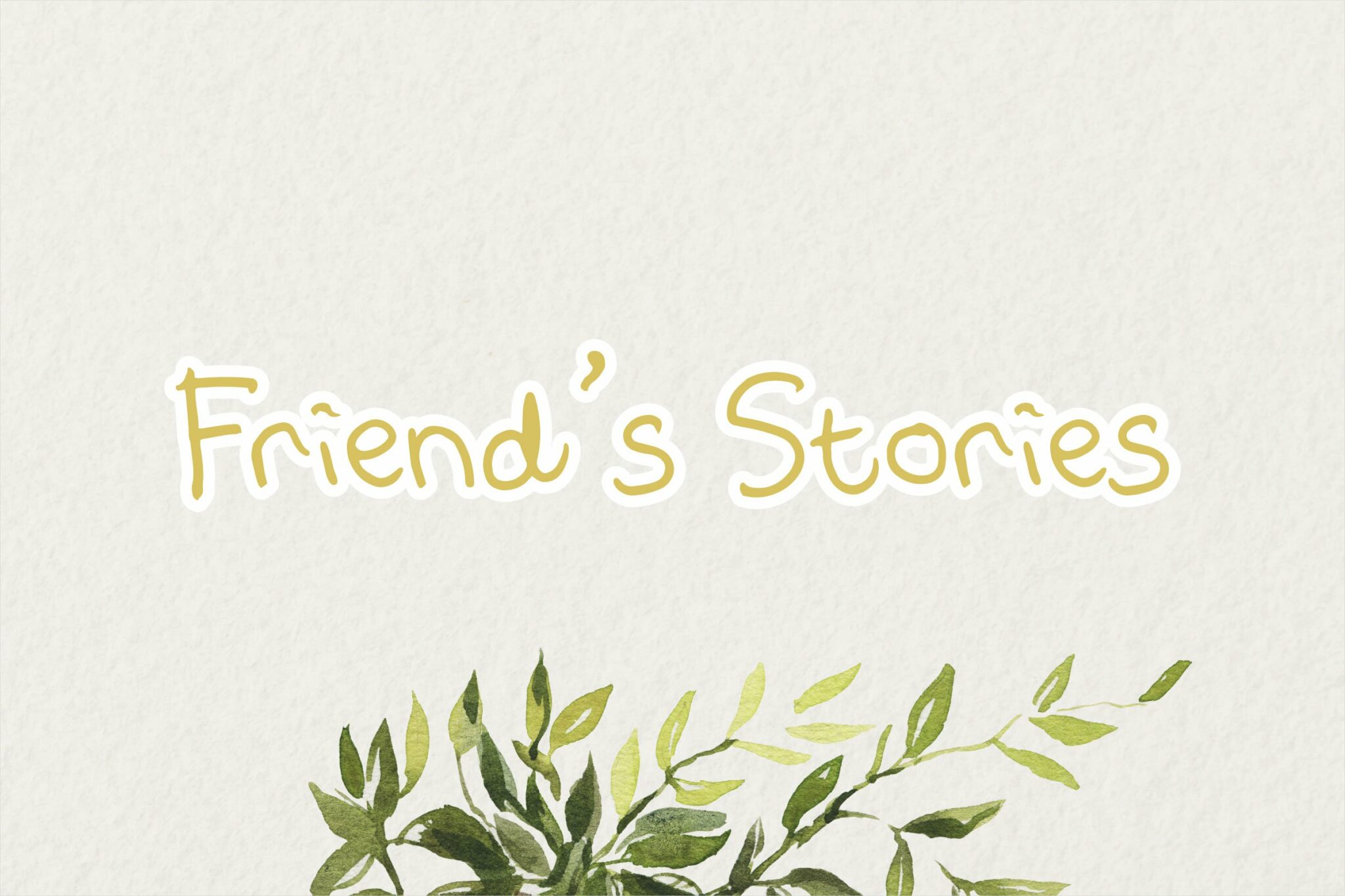 Friend's Stories Font – MasterBundles
