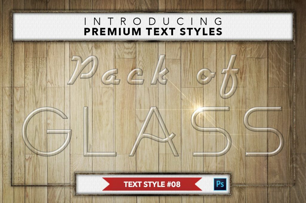 Glass #1 - 16 Text Styles – MasterBundles