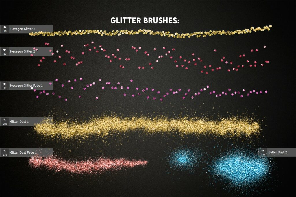 Glitter Pro Styles, Actions, Brushes – MasterBundles