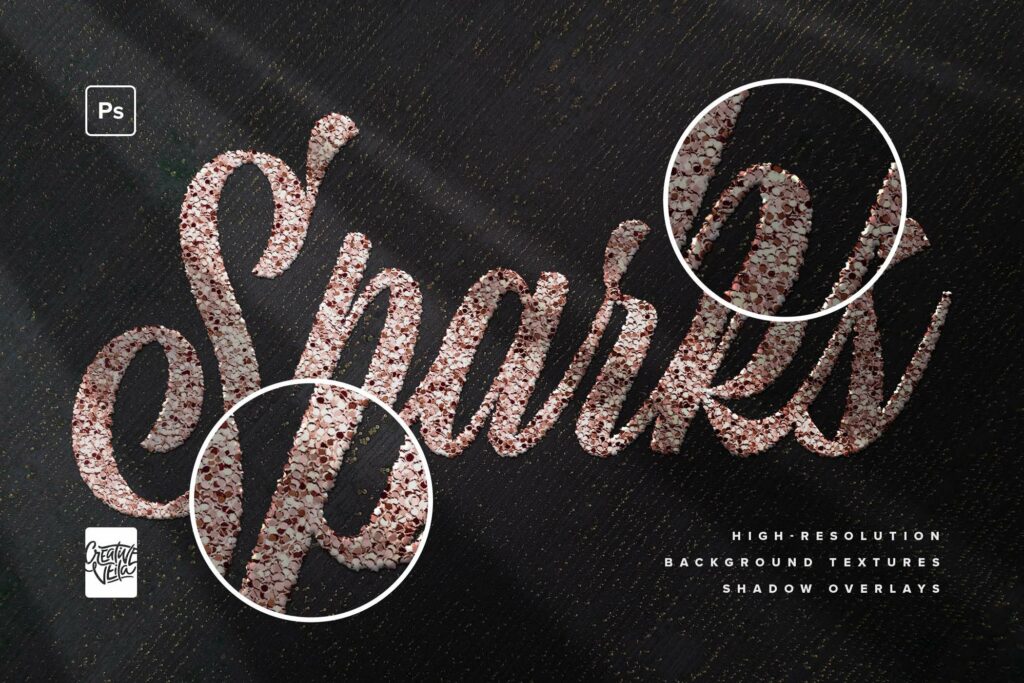 Glitter Photoshop Text Effects Pack – MasterBundles