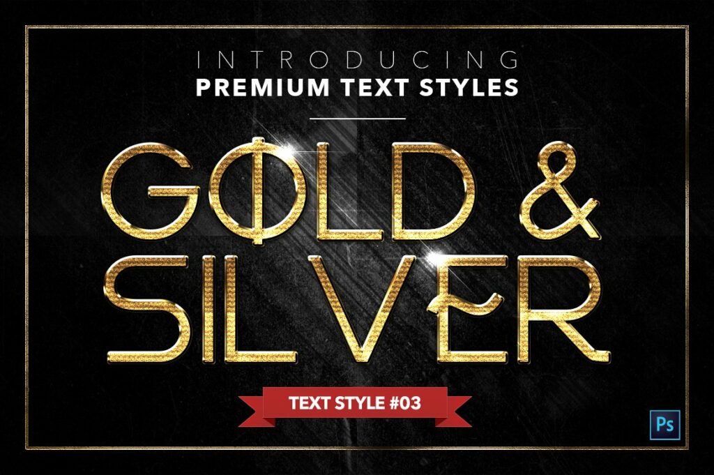 Gold & Silver #4 - 20 Text Styles – MasterBundles