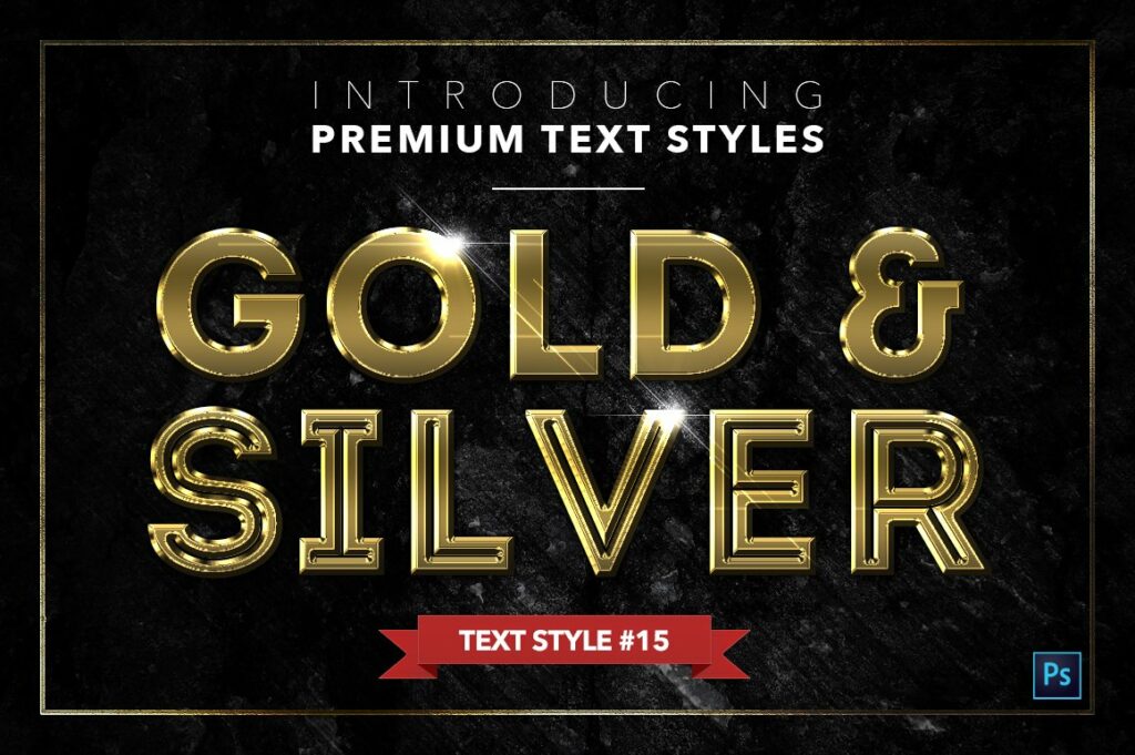 Gold & Silver #6 - 20 Text Styles – MasterBundles