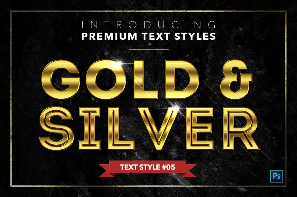 Gold & Silver #6 - 20 Text Styles – MasterBundles