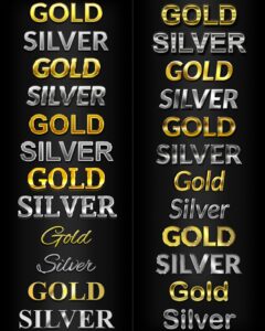 50 Gold & Silver Text Styles – MasterBundles