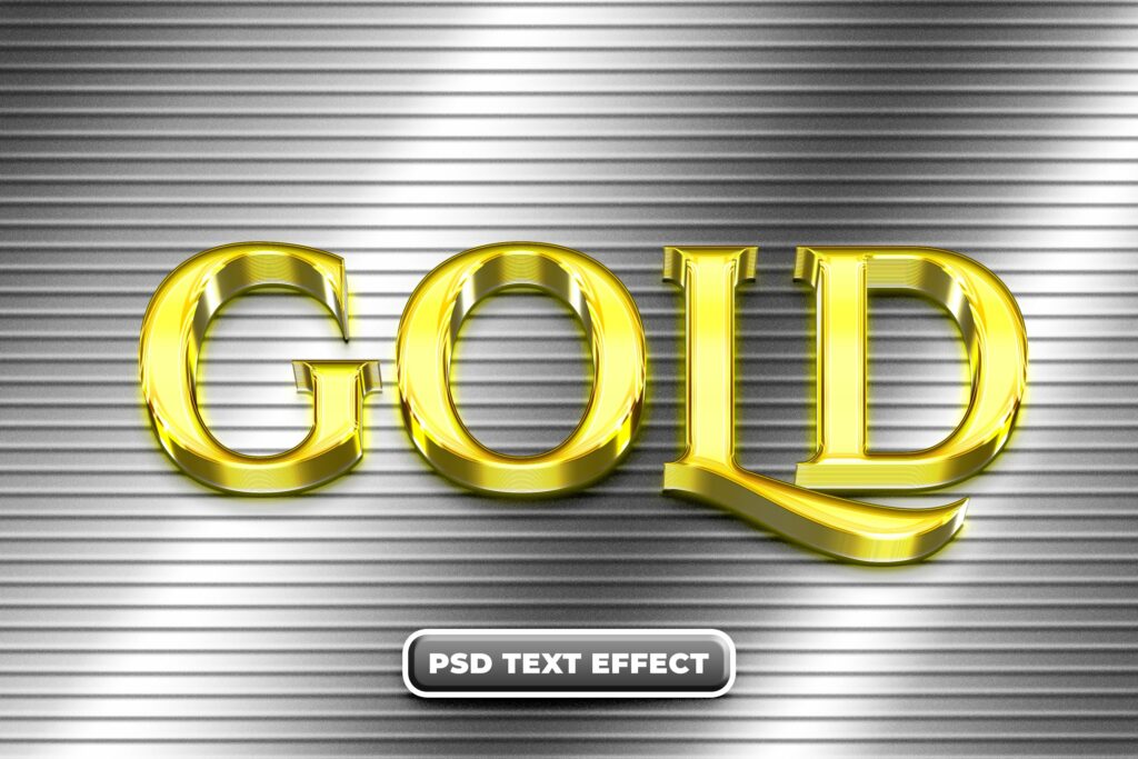 shine gold text effect – MasterBundles