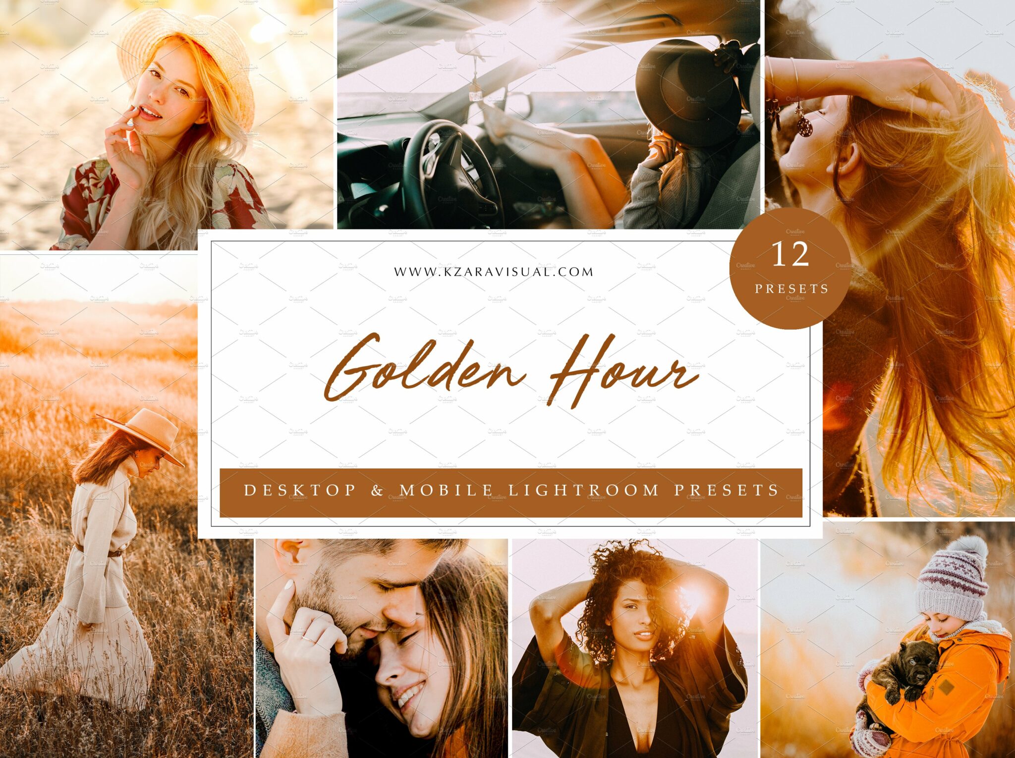 12 x Lightroom Presets, Golden Hour – MasterBundles