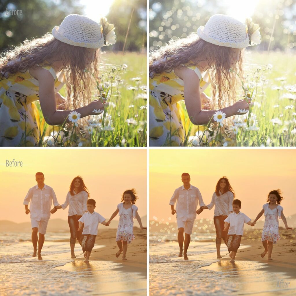 Golden Summer Bokeh Photo Overlays – MasterBundles