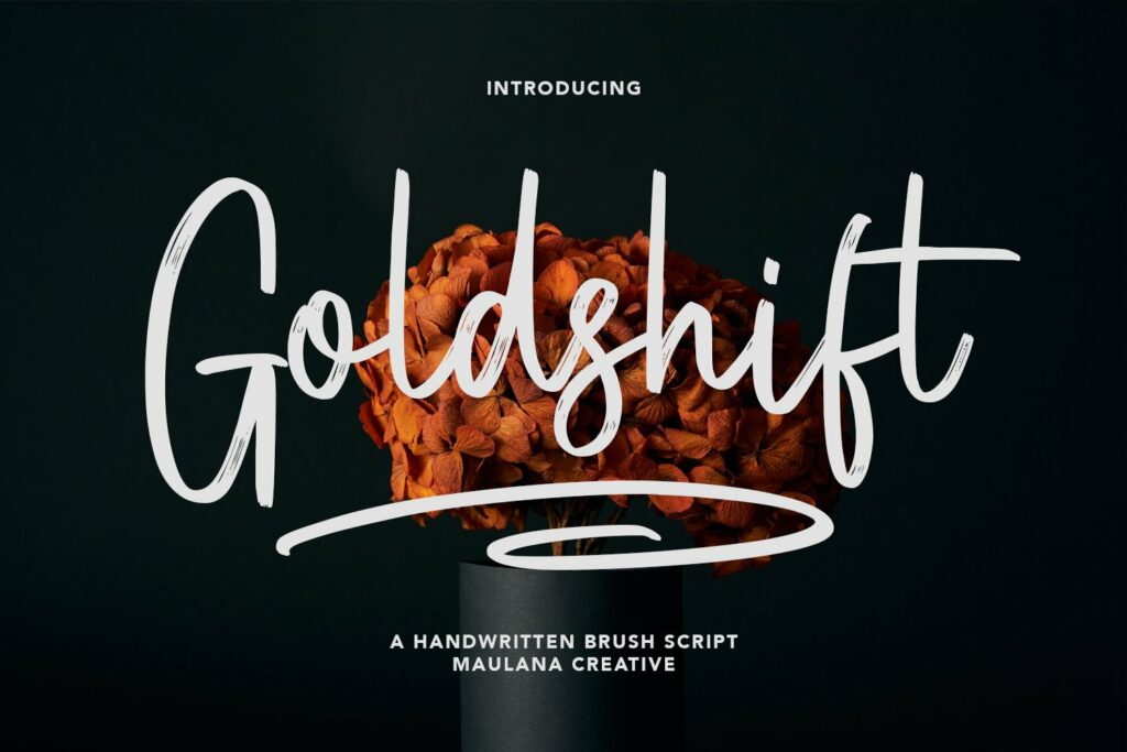 Goldshift Handwritten Brush Script – MasterBundles