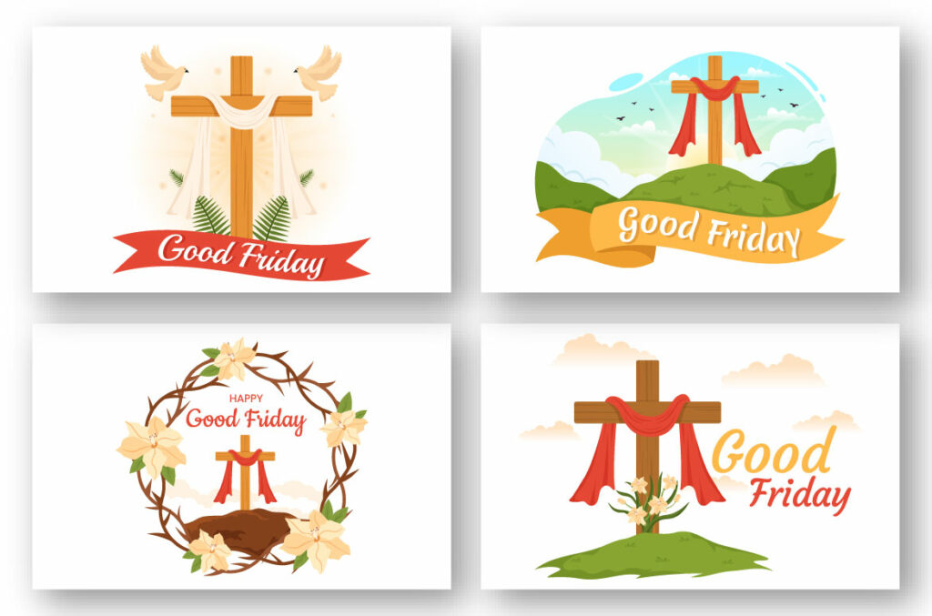 15 Happy Good Friday Illustration - MasterBundles