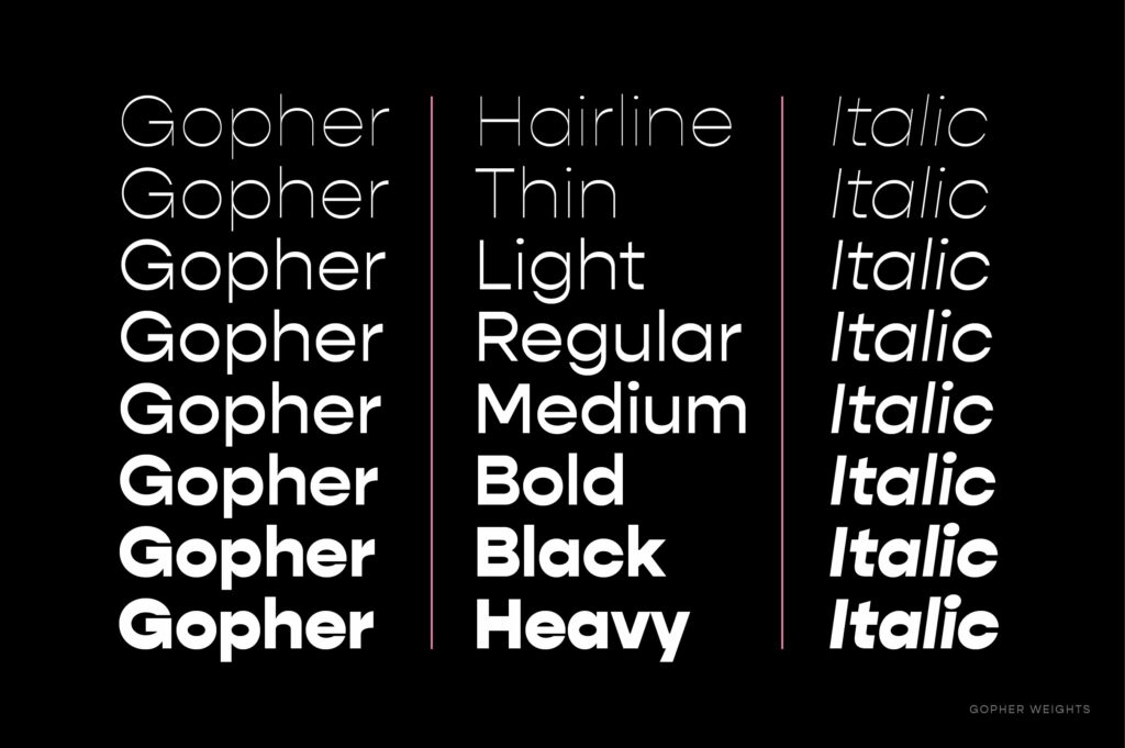 Gopher Complete Font Family – MasterBundles