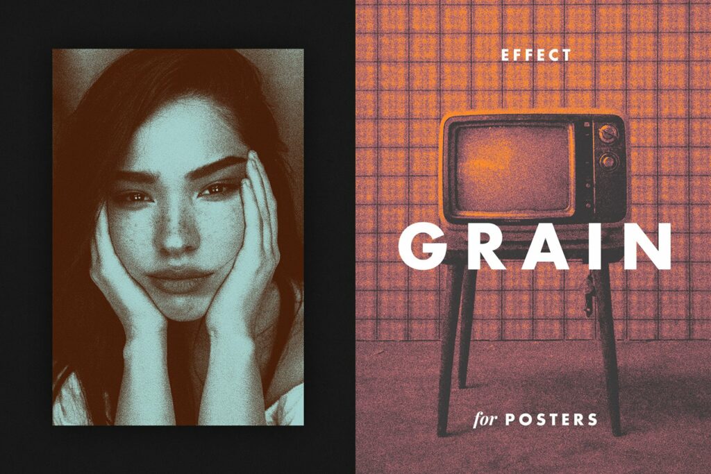 Grain Photo Effect for Posters – MasterBundles