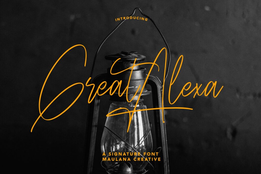 Great Alexa Signature Font – MasterBundles