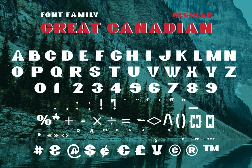 GreatCanadian-font family – MasterBundles