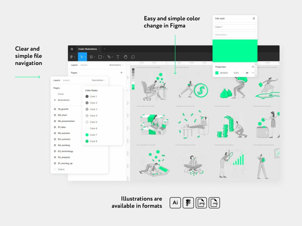 Grely Finance Illustrations – MasterBundles