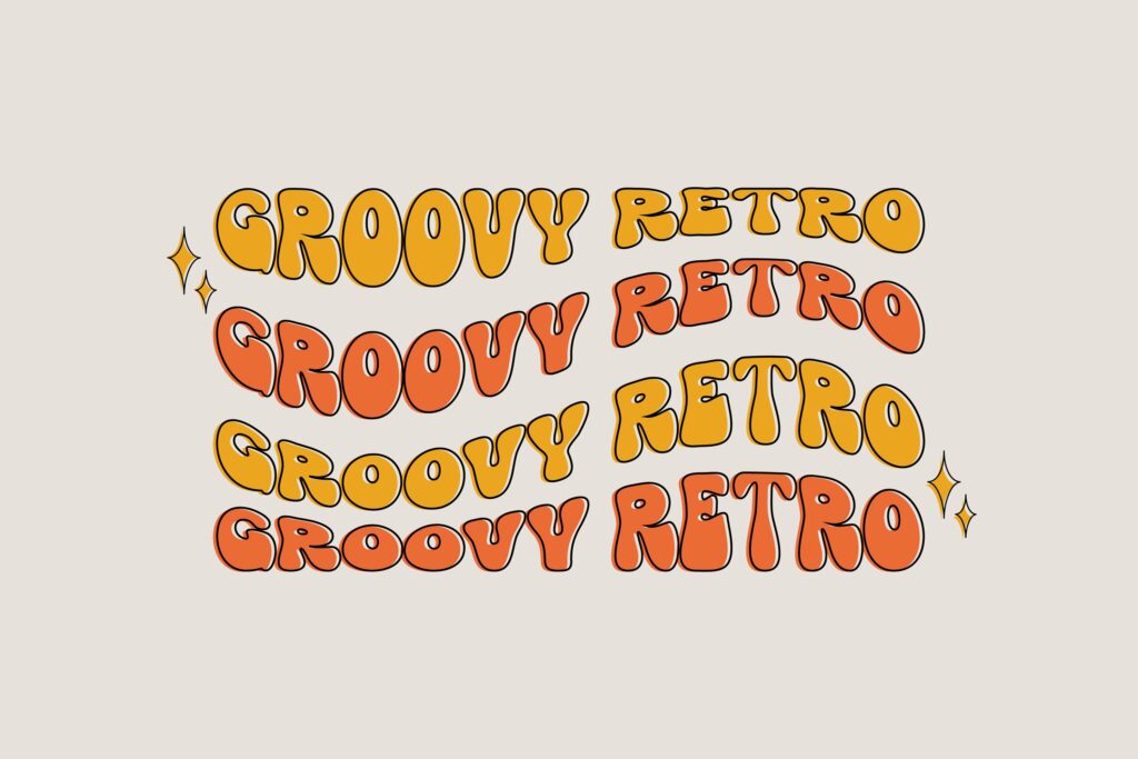 Groovy Orange - Groovy Retro – MasterBundles