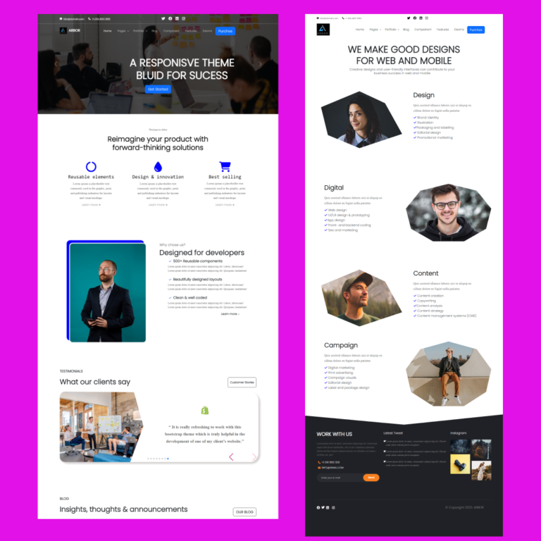 Html bootstrap5 website template.