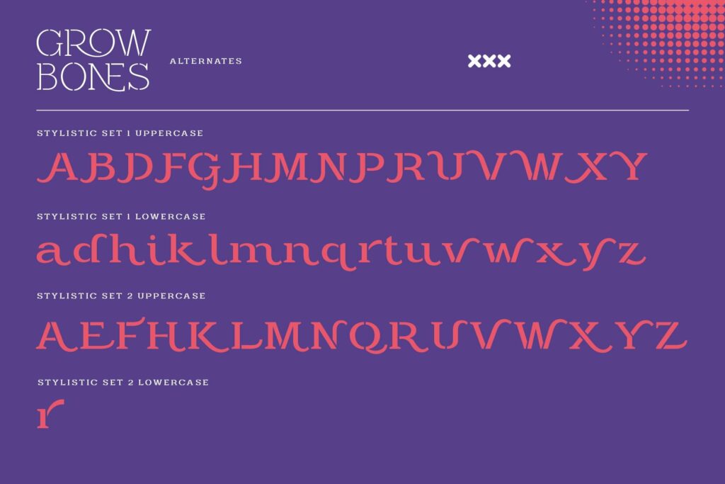 Grow Bones Family Stencil Font – MasterBundles