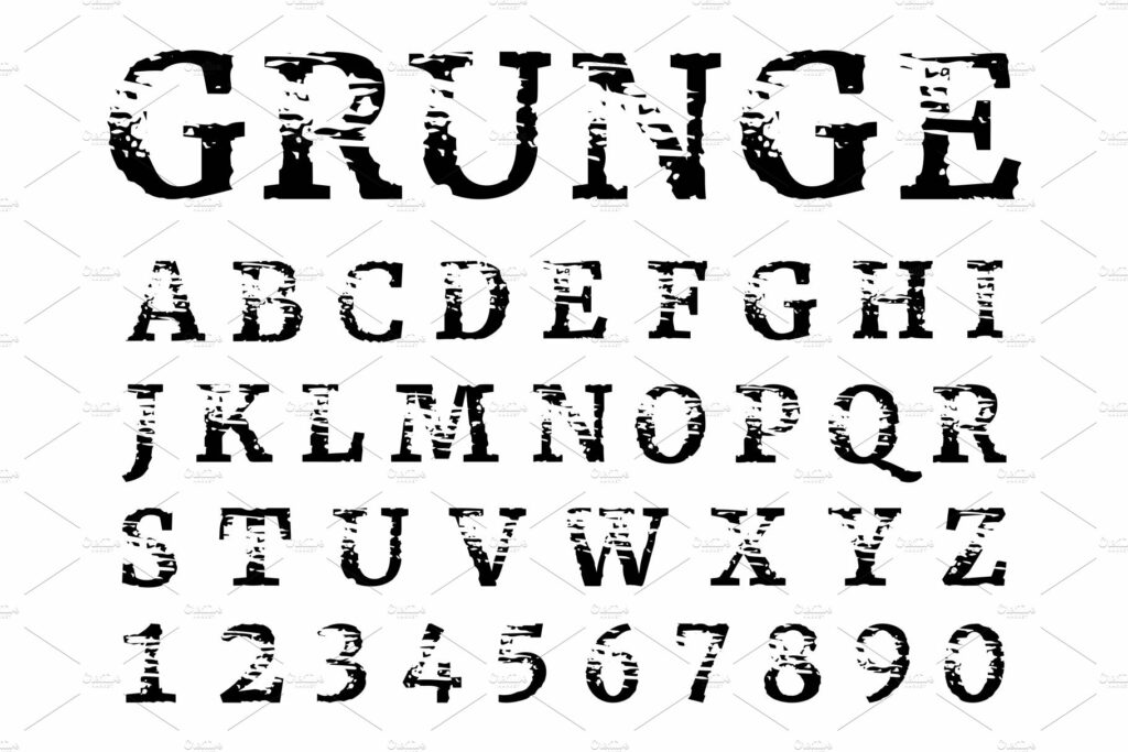 Grunge fonts collection. – MasterBundles