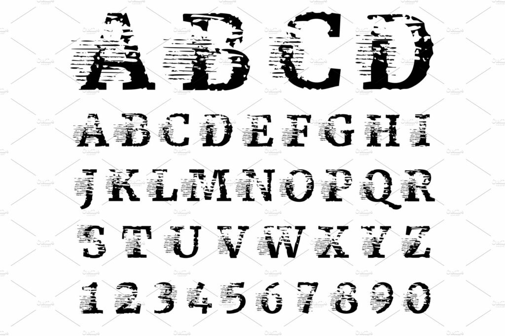 Grunge fonts collection. – MasterBundles
