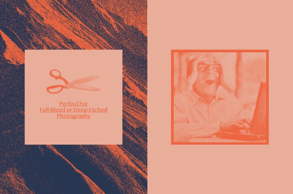 Halftone Zine Machine PSD + Action – MasterBundles