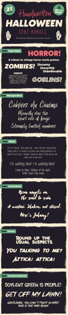 Handwritten Halloween Font Bundle! – MasterBundles