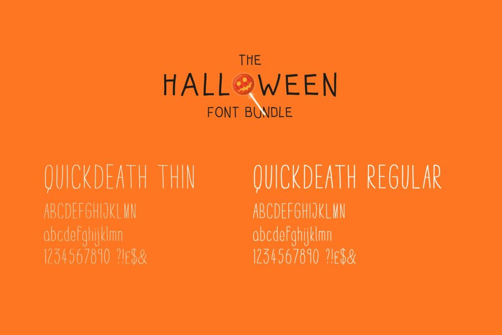 Halloween Font Bundle+FREE Graphics – MasterBundles