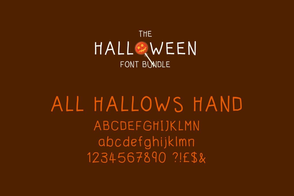 Halloween Font Bundle+FREE Graphics – MasterBundles