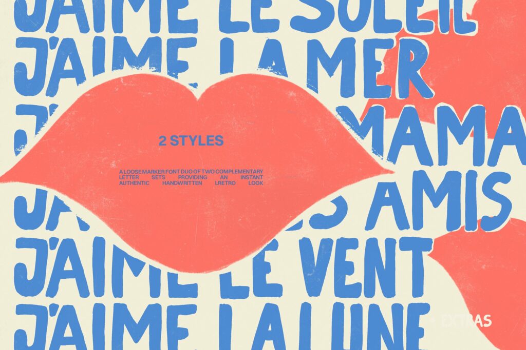 Handmade Retro Marker Font Duo – MasterBundles