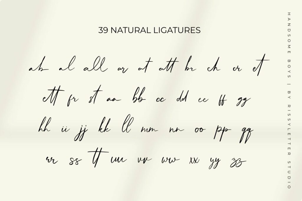 Handsome Boys | Natural Signature – MasterBundles