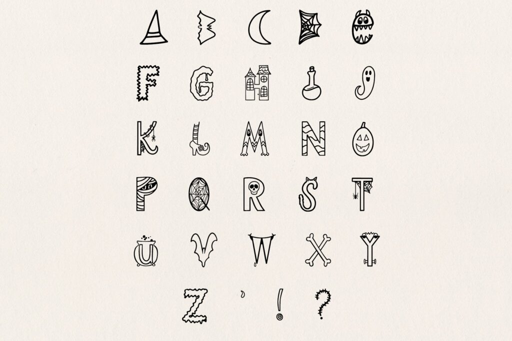 Haunted Letters - Halloween Font – MasterBundles