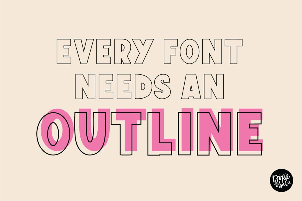 FUNKY OUTLINE Font Bundle – MasterBundles