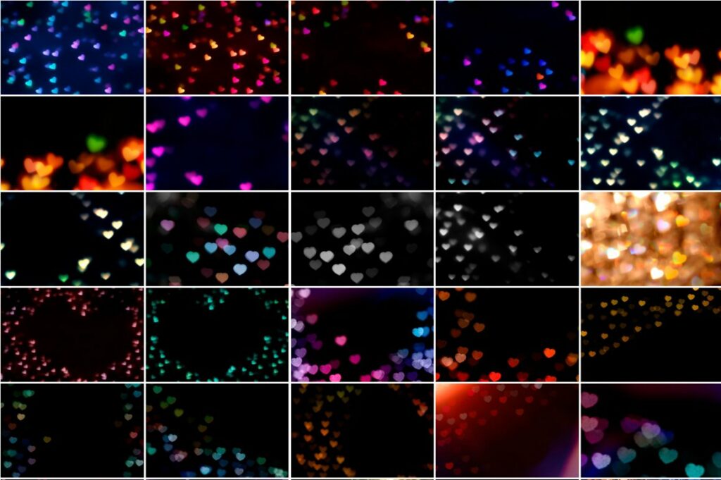 Romantic Heart Bokeh Photo Overlays – MasterBundles