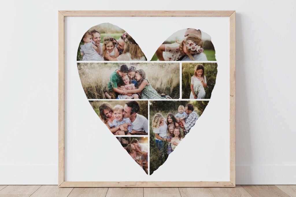 Heart Shaped Collage with watercolor – MasterBundles