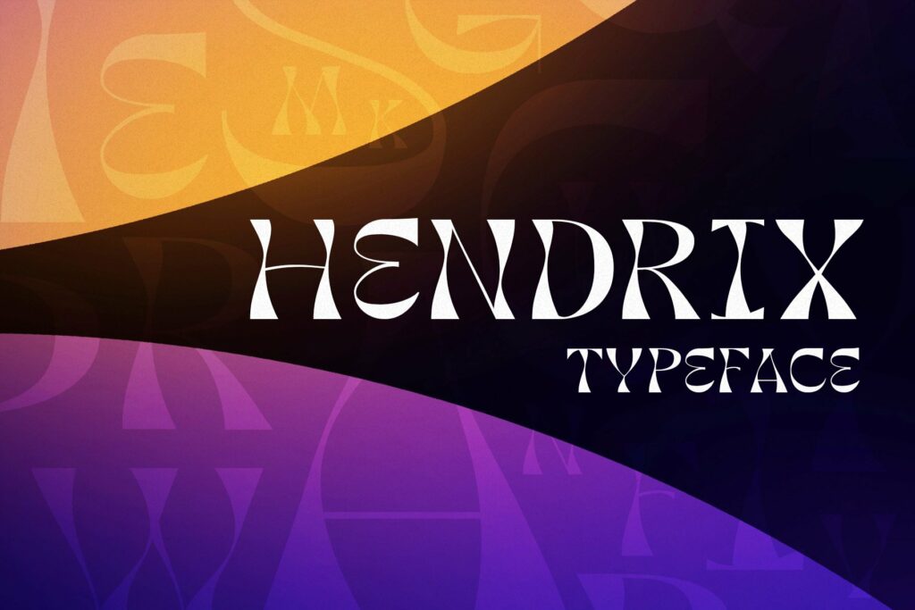 Hendrix Display Typeface – MasterBundles