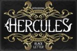Hercules Black Letter – MasterBundles