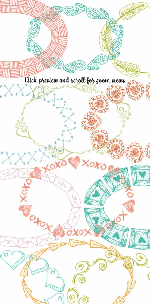 96 Doodle Oval Photoshop Brushes – MasterBundles