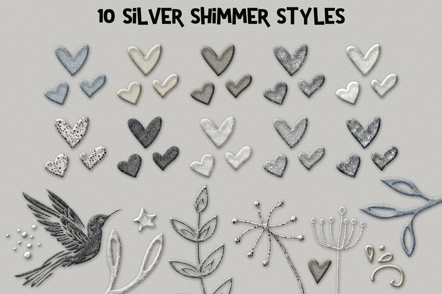 Silver Bling Photoshop Layer Styles – MasterBundles