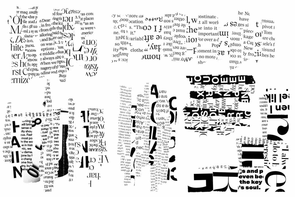 Text Collage Photoshop Brushes – MasterBundles