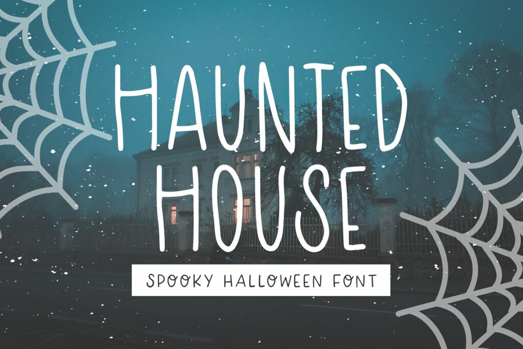 HAUNTED HOUSE Spooky Halloween Font – MasterBundles