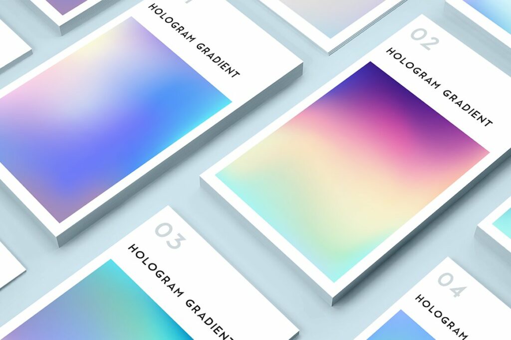 Holographic gradients set 40 – MasterBundles