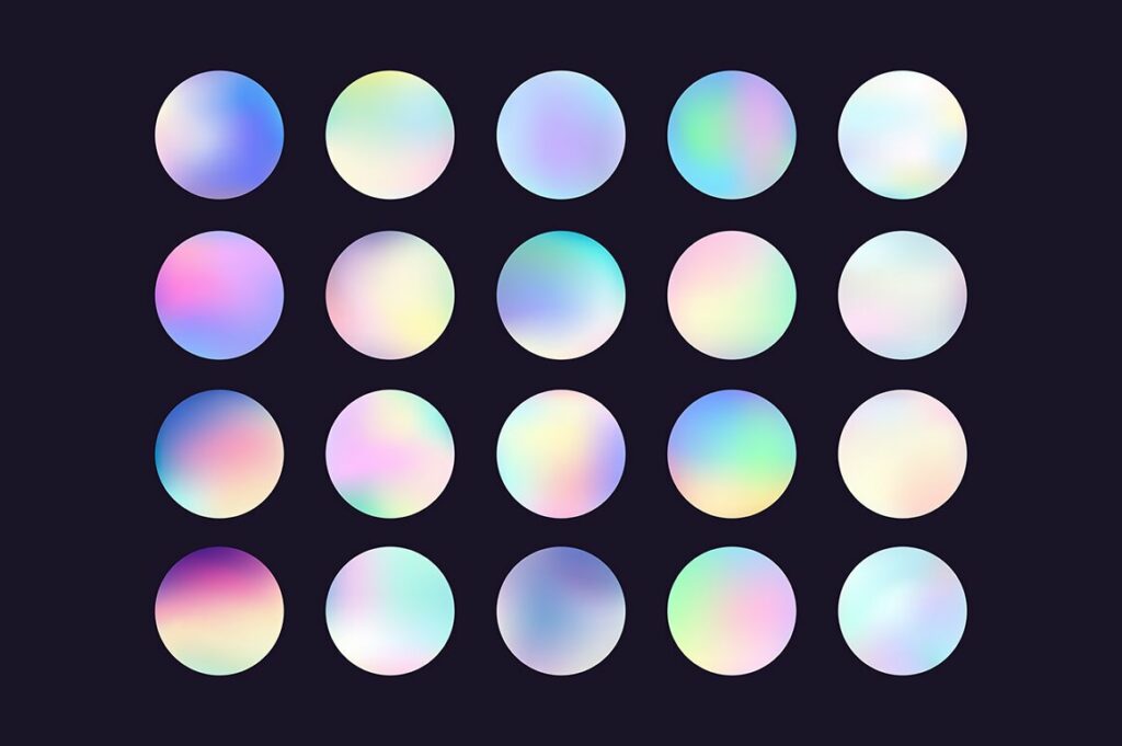 Holographic gradients set 40 – MasterBundles