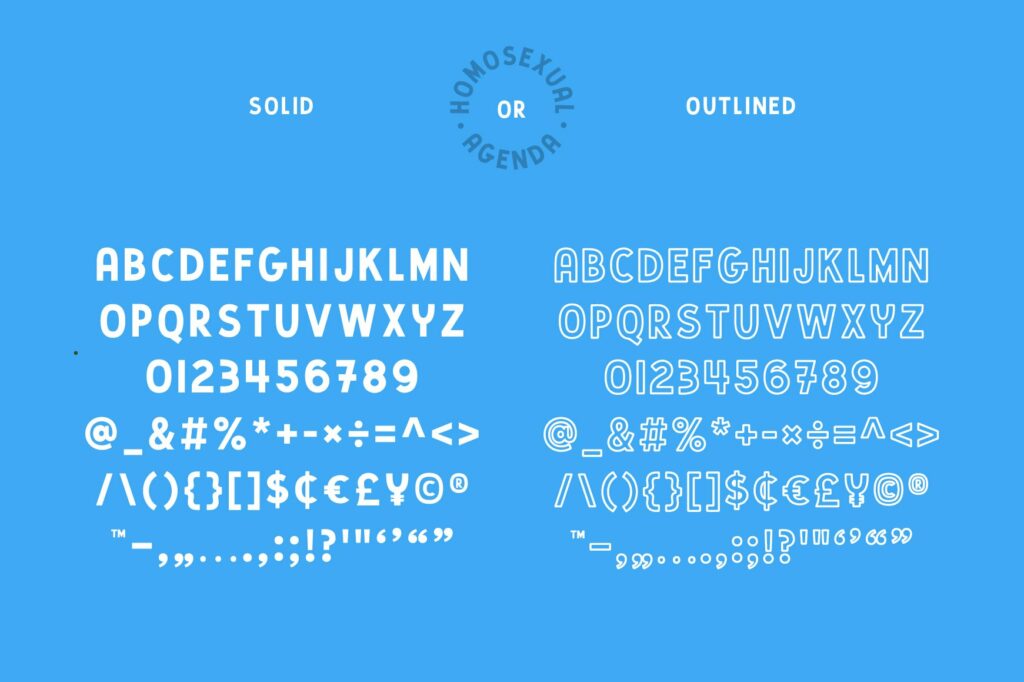 Homosexual Agenda -Sign Painter Sans – MasterBundles