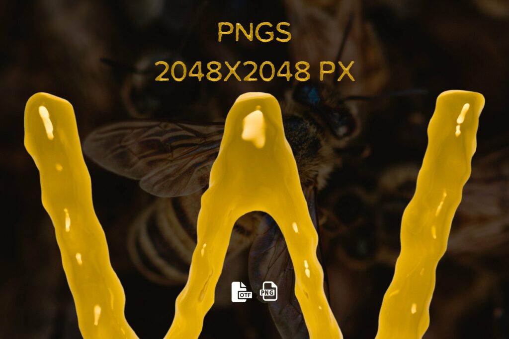 Ms Honey Bitmap Font & PNGs – MasterBundles