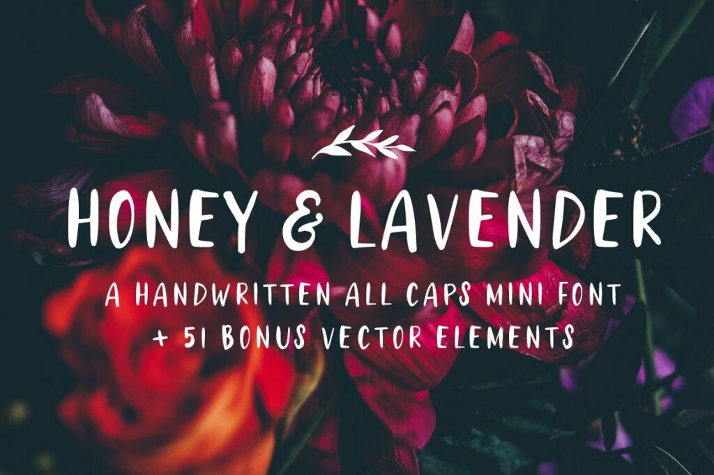 Honey & Lavender Cute Font + Extras – MasterBundles