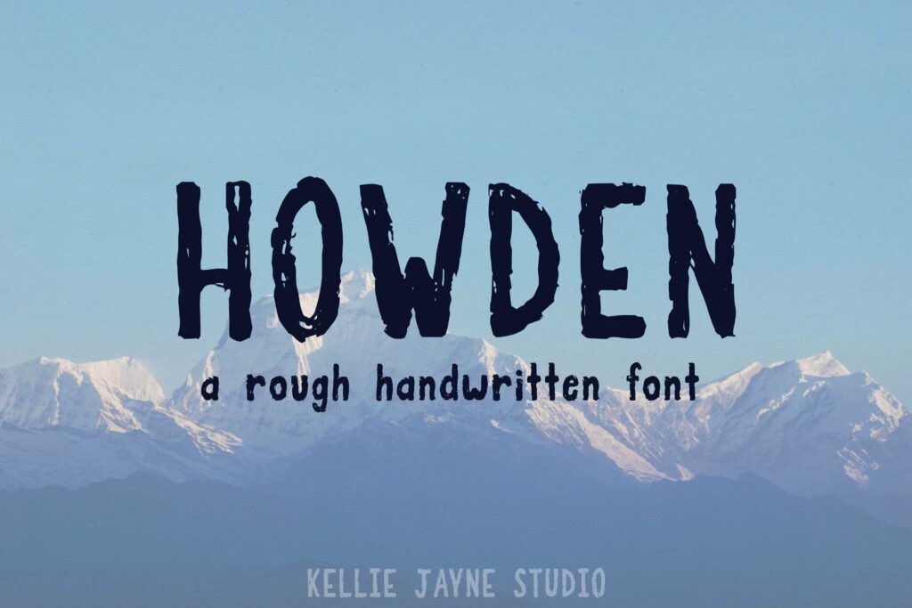 Howden Rough Handwritten Font – MasterBundles