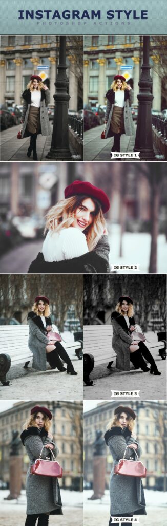 Instagram Style Photoshop Actions – MasterBundles