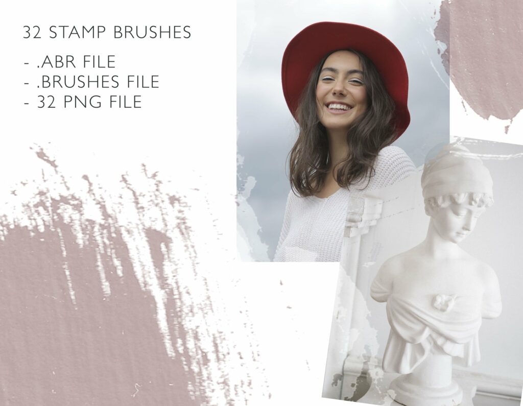 32 Stamp Brushes Photoshop/Procreate – MasterBundles
