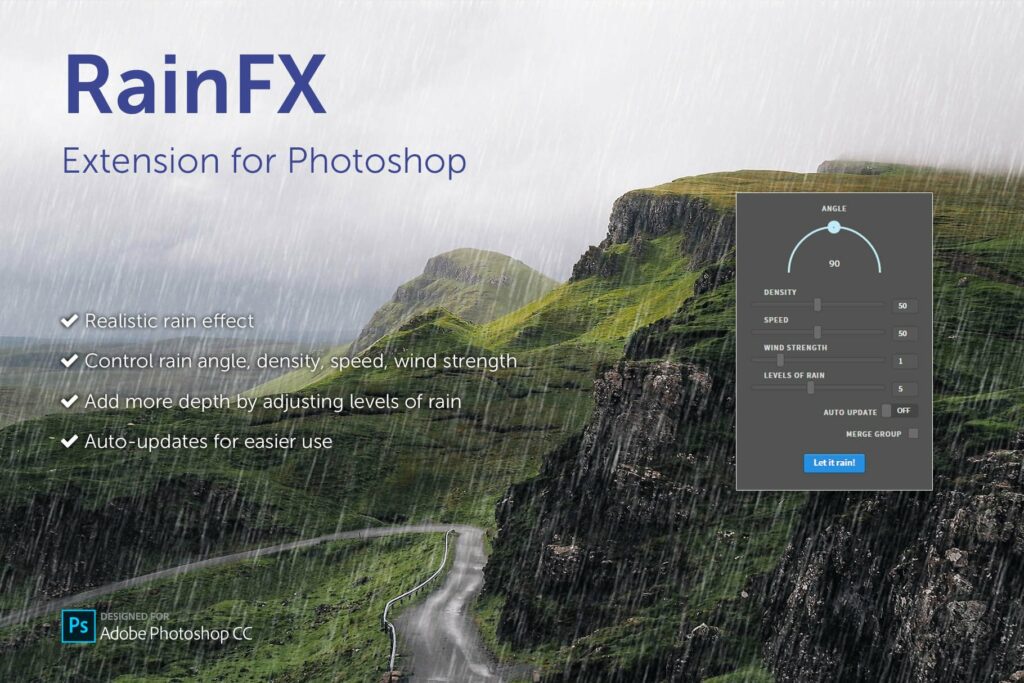 RainFX - Photoshop Extension – MasterBundles