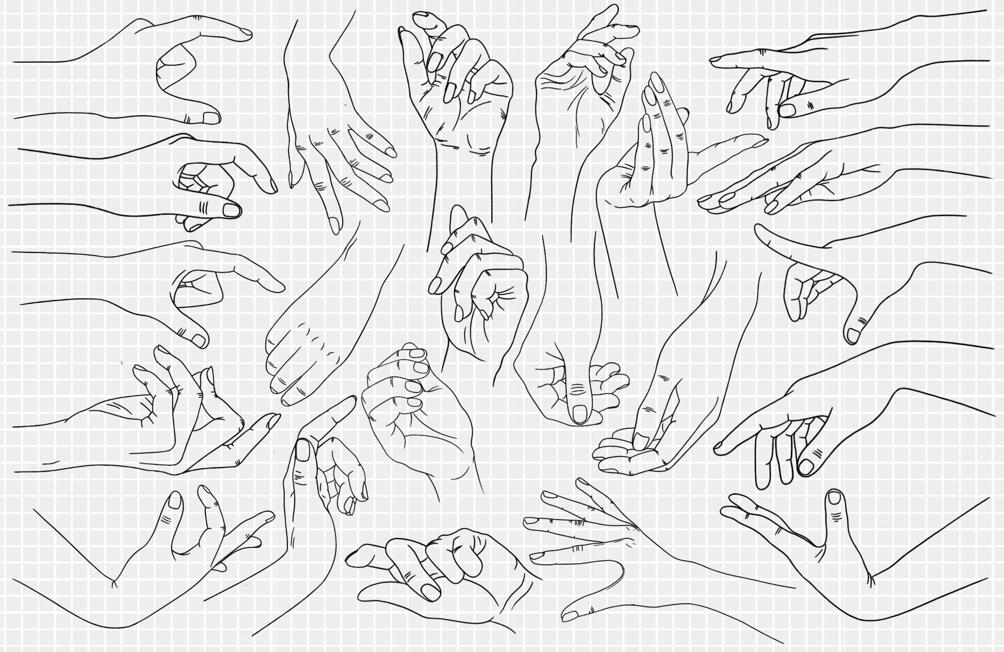 Photoshop Hands Stamps Brushes – MasterBundles